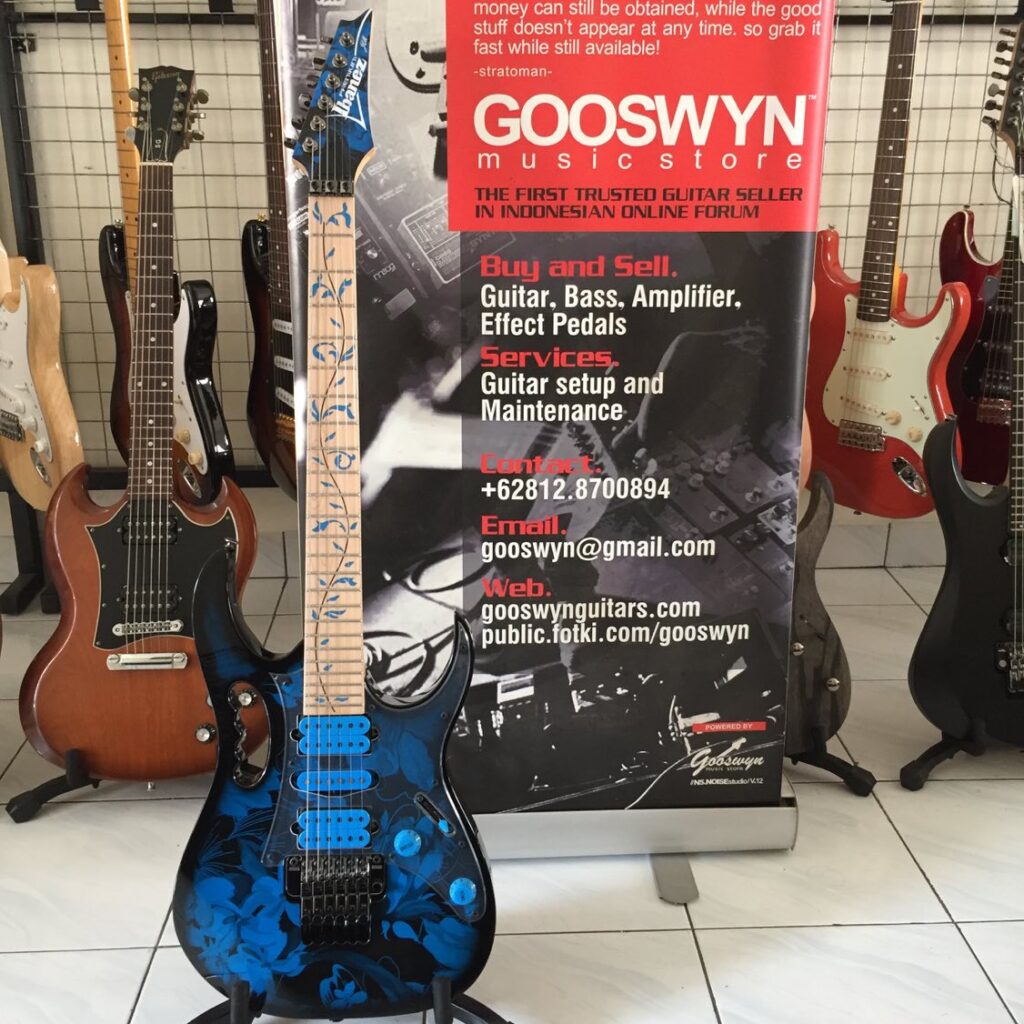 Ibanez Premium Jem77p Bfp Blue Floral Pattern Steve Vai Signature ...