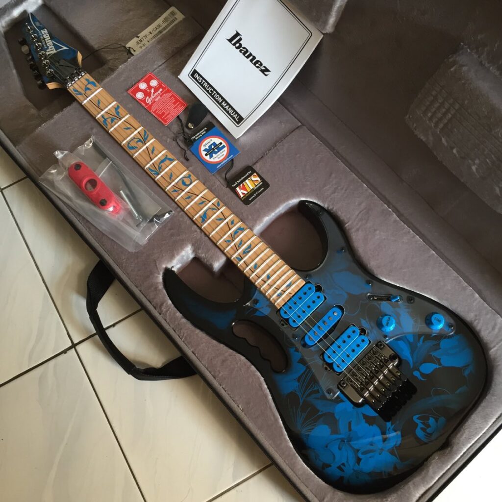 Ibanez Premium Jem77p Bfp Blue Floral Pattern Steve Vai Signature ...