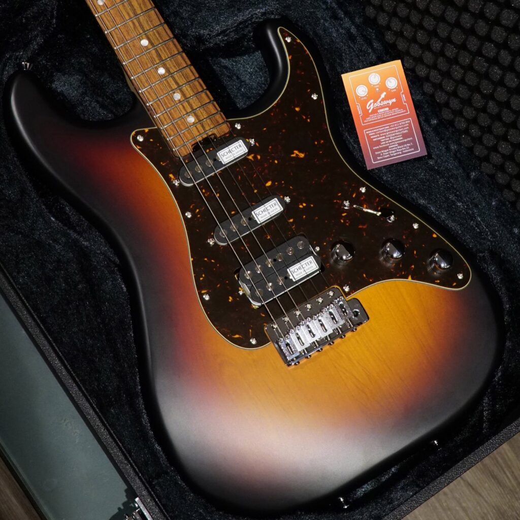 Schecter Japan Ps-s-st-4-al/gi/3tsb/pf – 3 Tone Sunburst – Gooswyn Guitar
