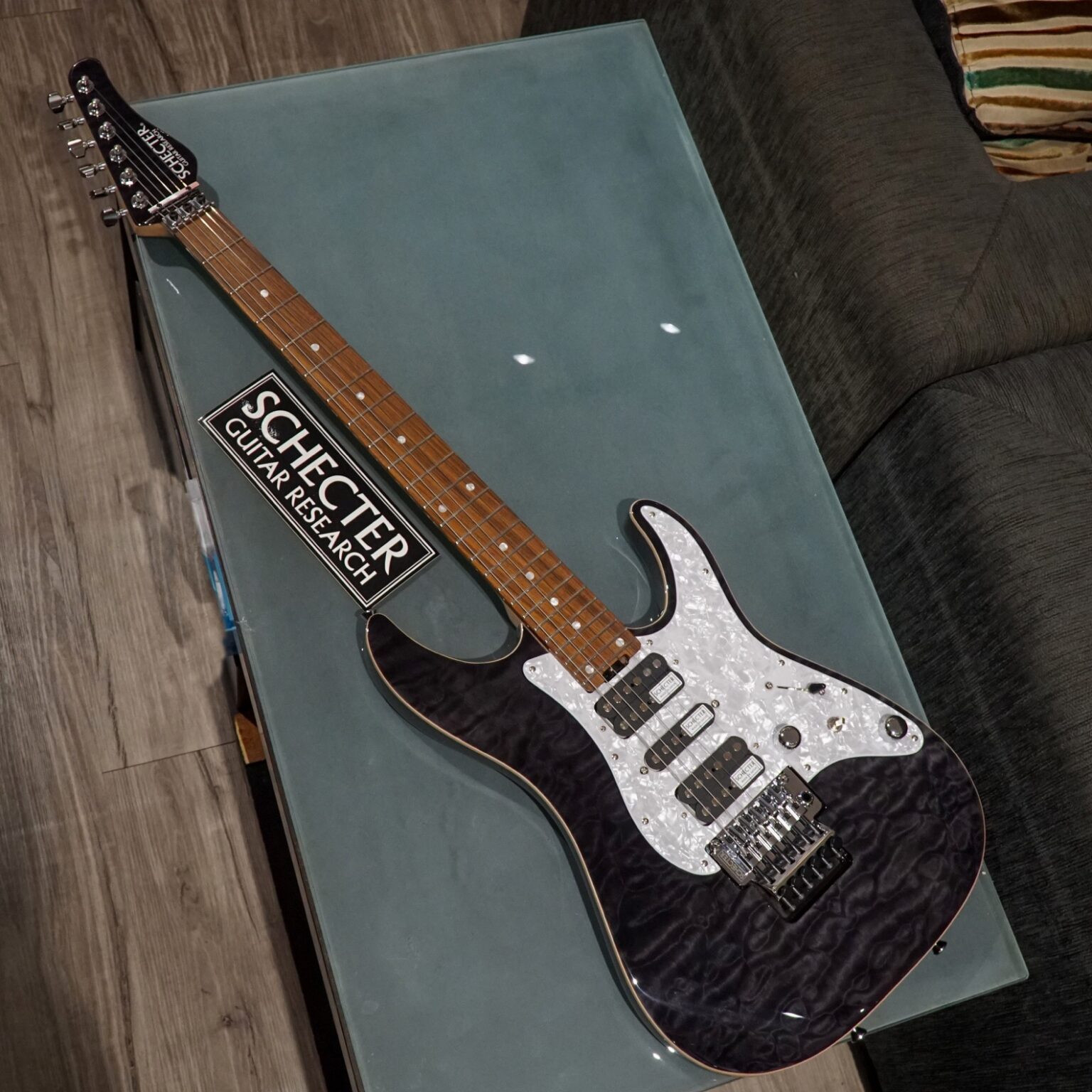 Schecter Japan Sd2-24-al – See Thru Black – Gooswyn Guitar