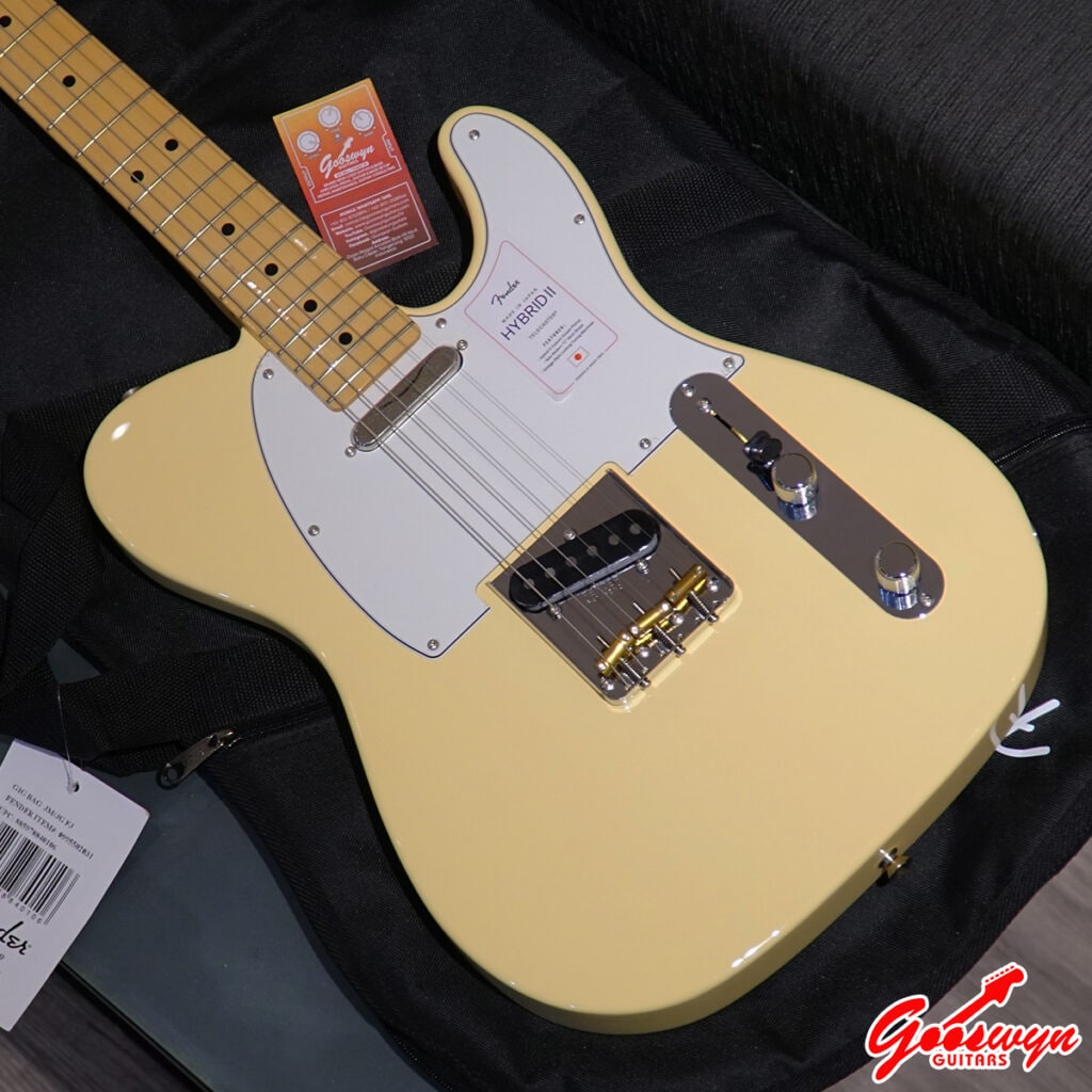Fender Japan Hybrid II Telecaster – Vintage White – Maple – Gooswyn Guitar