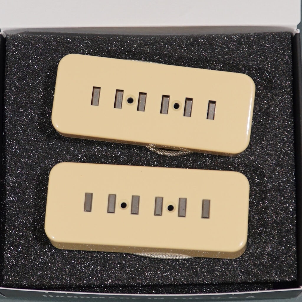 Lollar Pickups P-90 Staple Set Neck & Bridge – Cream Cover – Gooswyn Guitar
