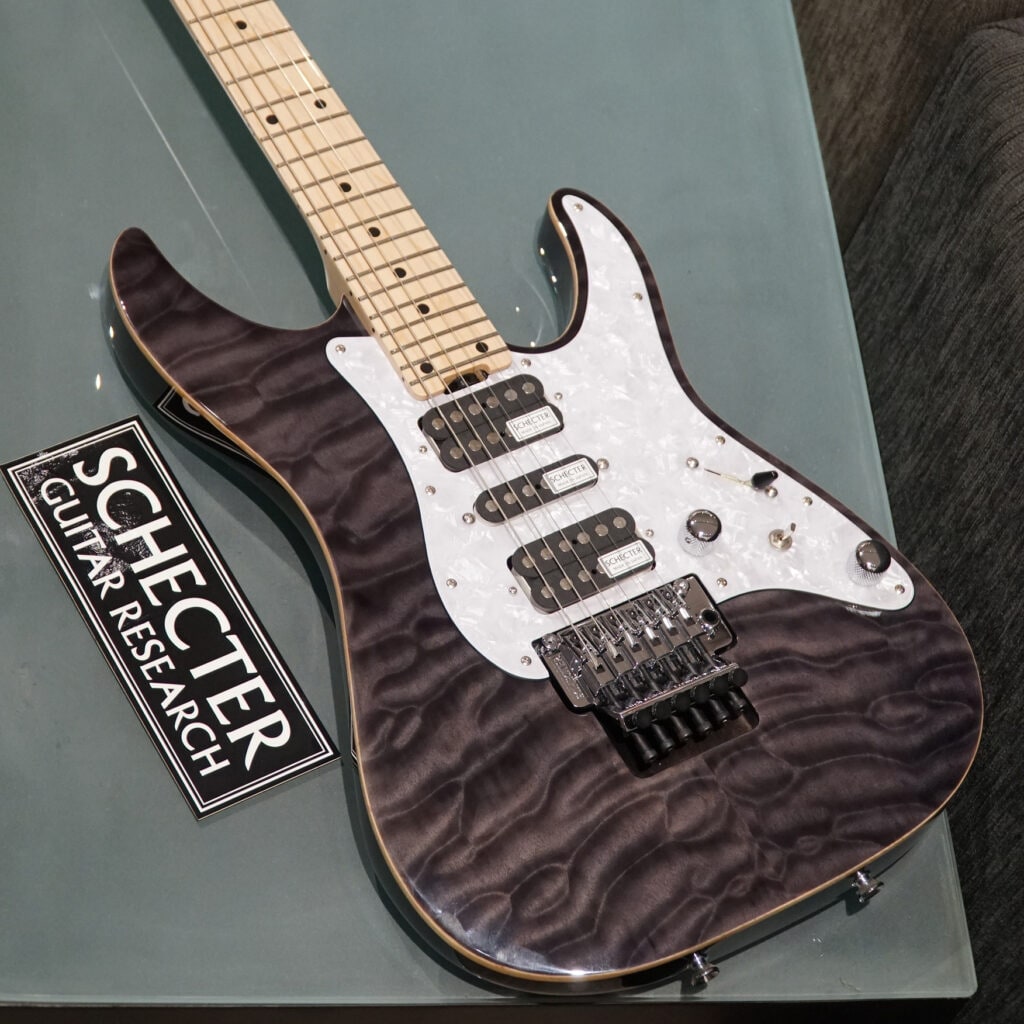 Schecter Japan Sd2-24-al – See Thru Black – Gooswyn Guitar