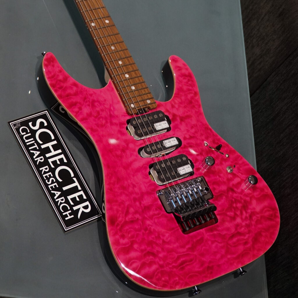 Schecter Japan Nv3-24-al – See Thru Pink – Gooswyn Guitar
