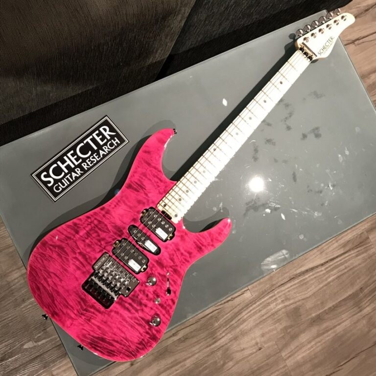 Schecter Japan Nv3-24-al Maple – See Thru Pink – Gooswyn Guitar