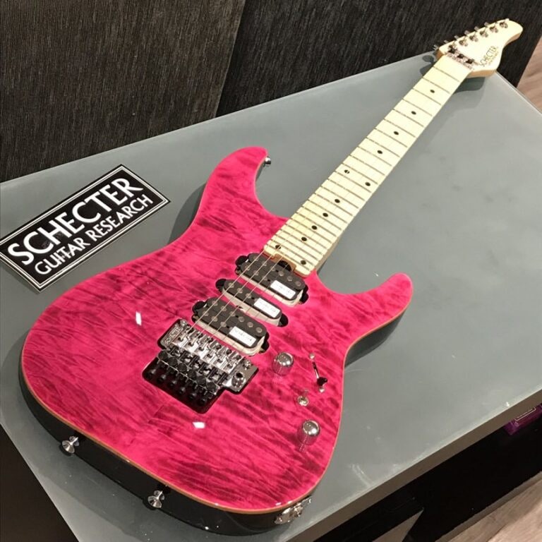 Schecter Japan Nv3-24-al Maple – See Thru Pink – Gooswyn Guitar