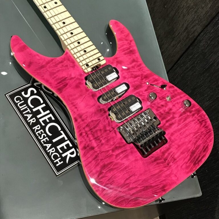 Schecter Japan Nv3-24-al Maple – See Thru Pink – Gooswyn Guitar
