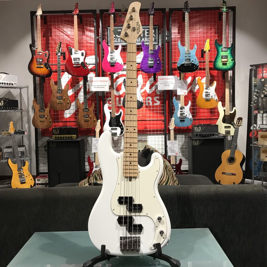 Schecter Japan Bass Pa-hk/pp-x Swh – Snow White – Gooswyn Guitar