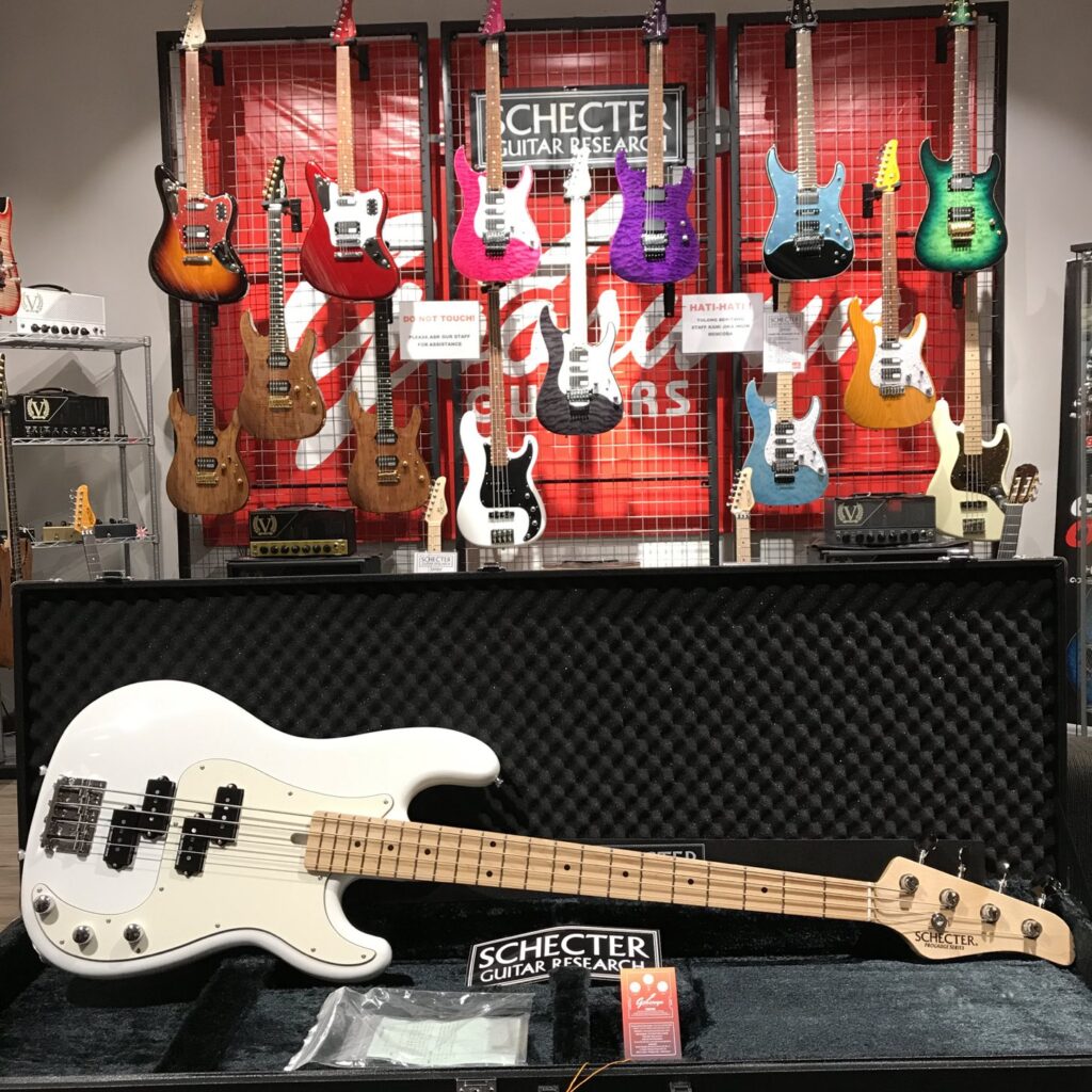 Schecter Japan Bass Pa-hk/pp-x Swh – Snow White – Gooswyn Guitar