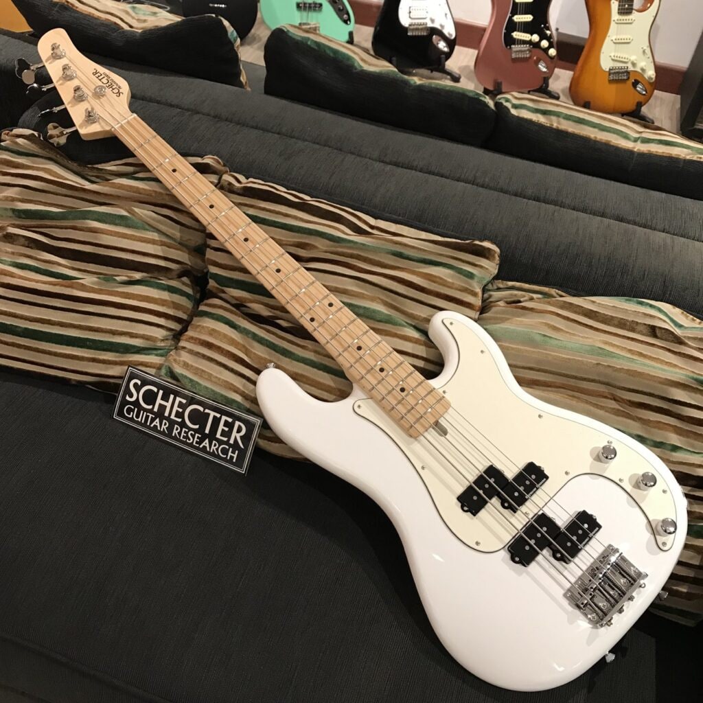 Schecter Japan Bass Pa-hk/pp-x Swh – Snow White – Gooswyn Guitar