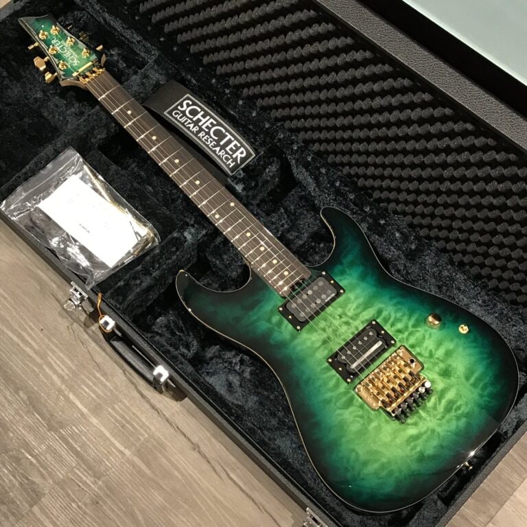 Schecter Japan Pa-lv/sx – Emerald Green – Gooswyn Guitar