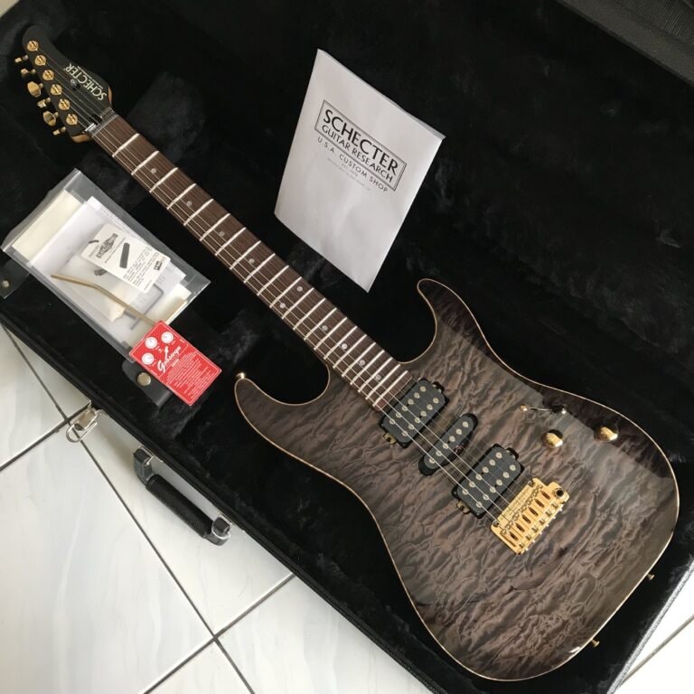 ** No Stock !! ** Schecter Usa Custom Shop Sunset Custom Ii Trans Black ...
