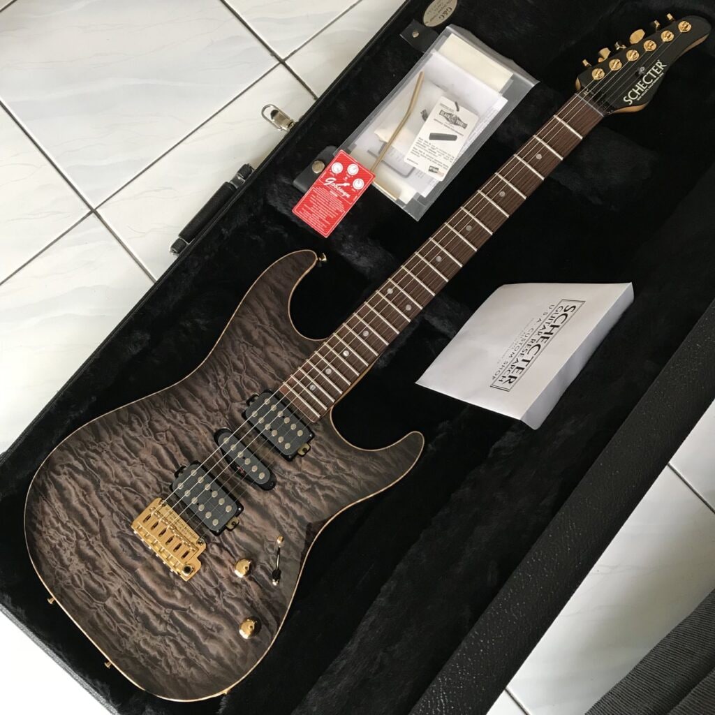 ** No Stock !! ** Schecter Usa Custom Shop Sunset Custom Ii Trans Black ...