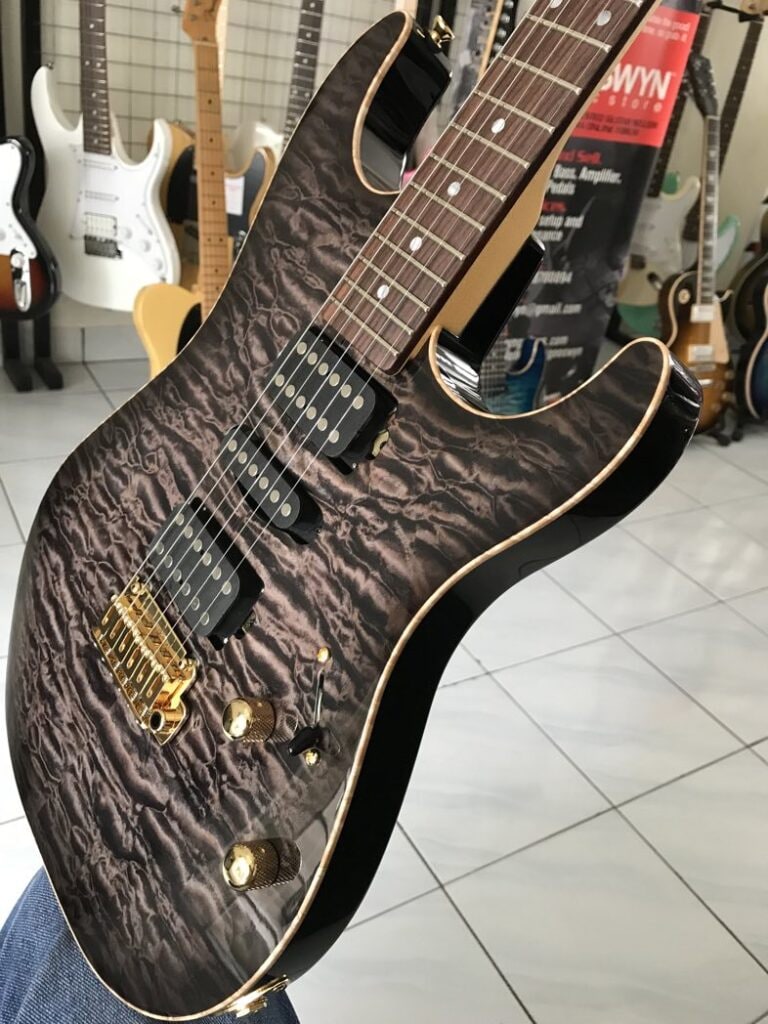 ** No Stock !! ** Schecter Usa Custom Shop Sunset Custom Ii Trans Black ...