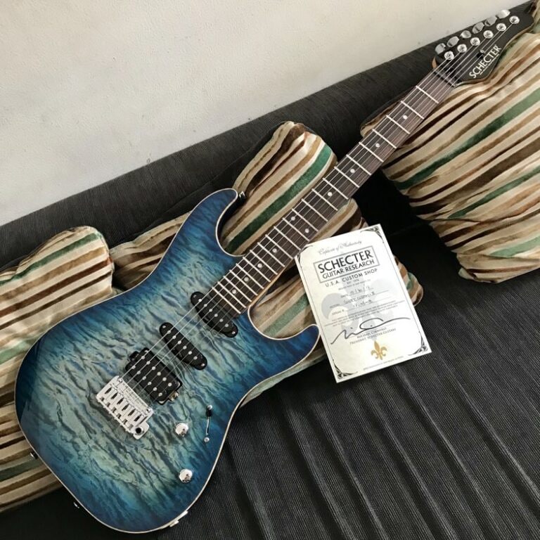 ** No Stock !! Schecter Usa Custom Shop Sunset Custom Ii Trans Sky Blue ...