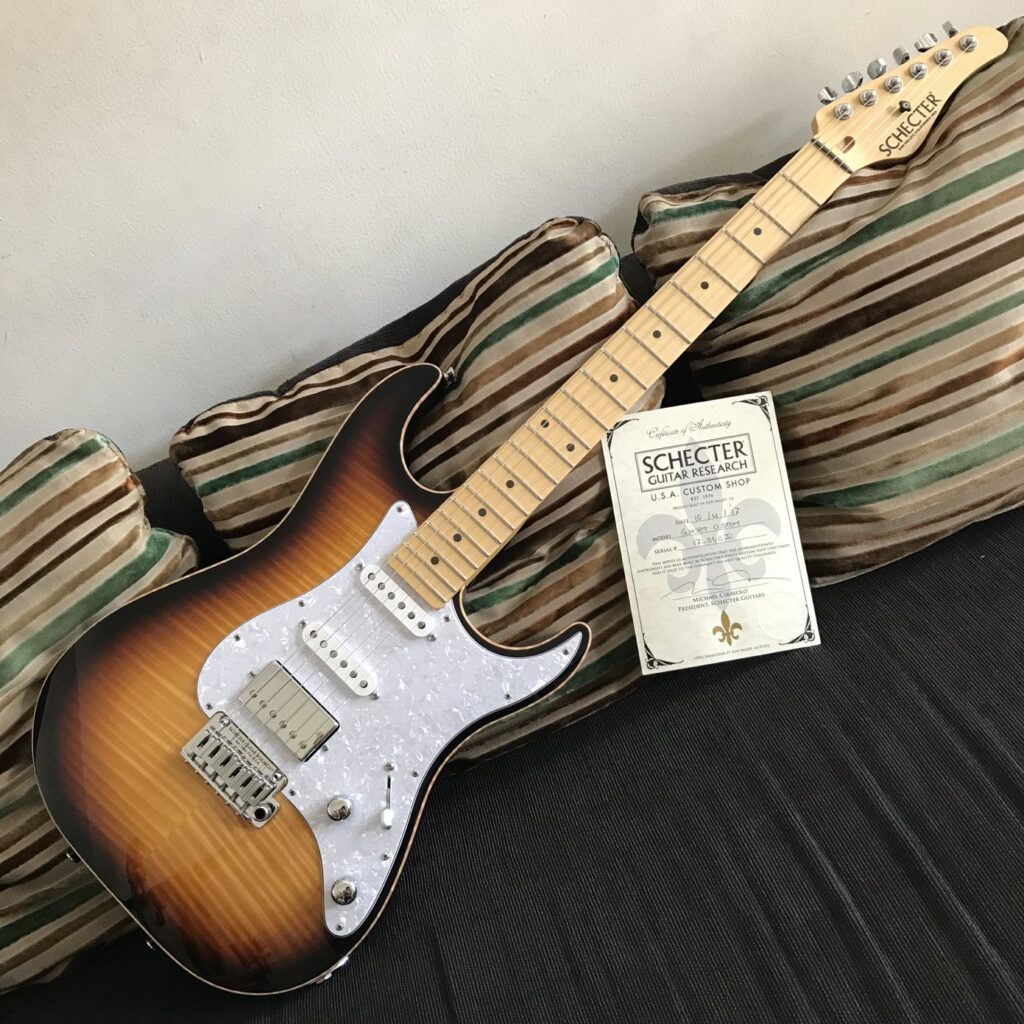 ** No Stock !! ** Schecter Usa Custom Shop Sunset Custom Vintage Burst ...
