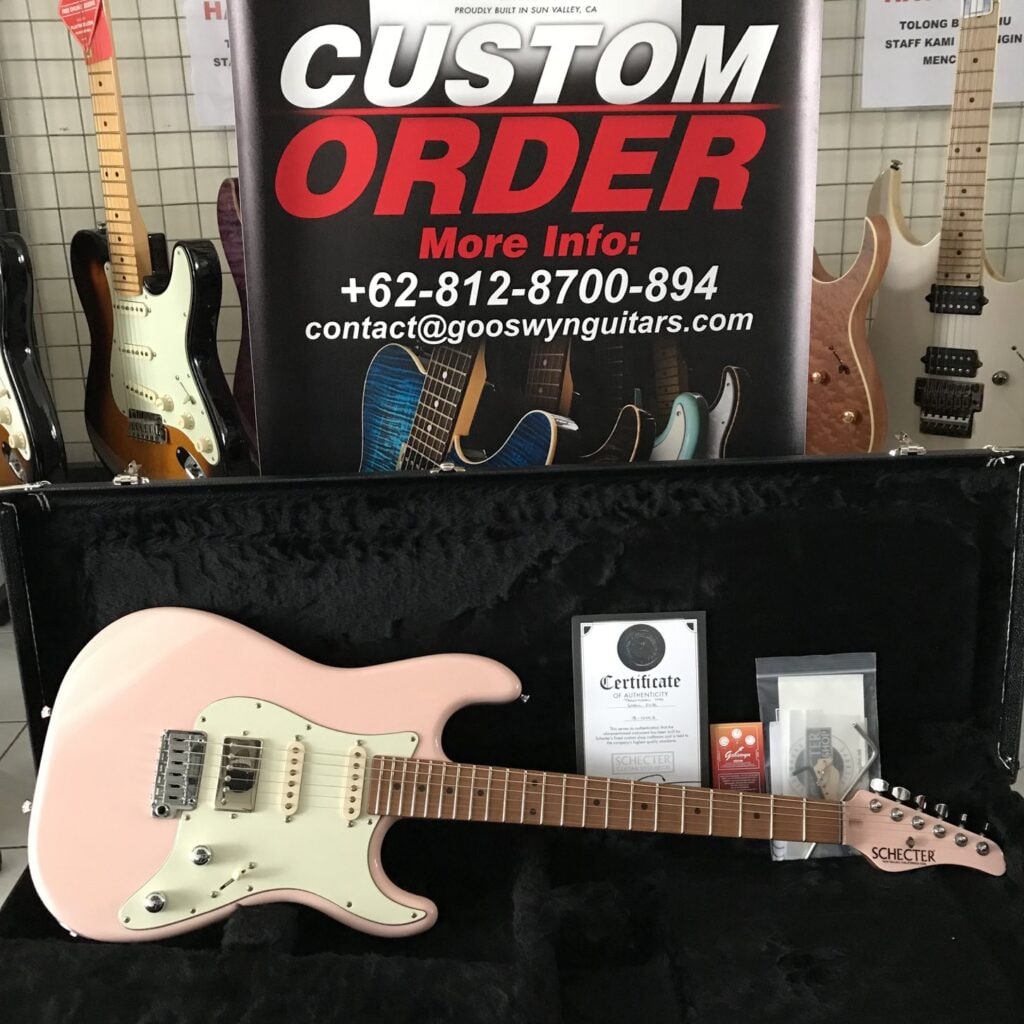 Schecter Usa Custom Shop Traditional Hss – Shell Pink – Gooswyn Guitar