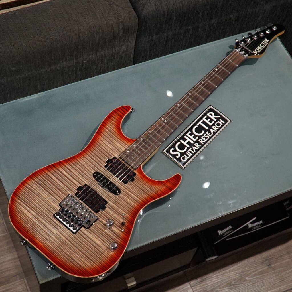 Schecter Usa Custom Shop Sunset Custom Ii Fr – Charcoal Crimson Burst ...