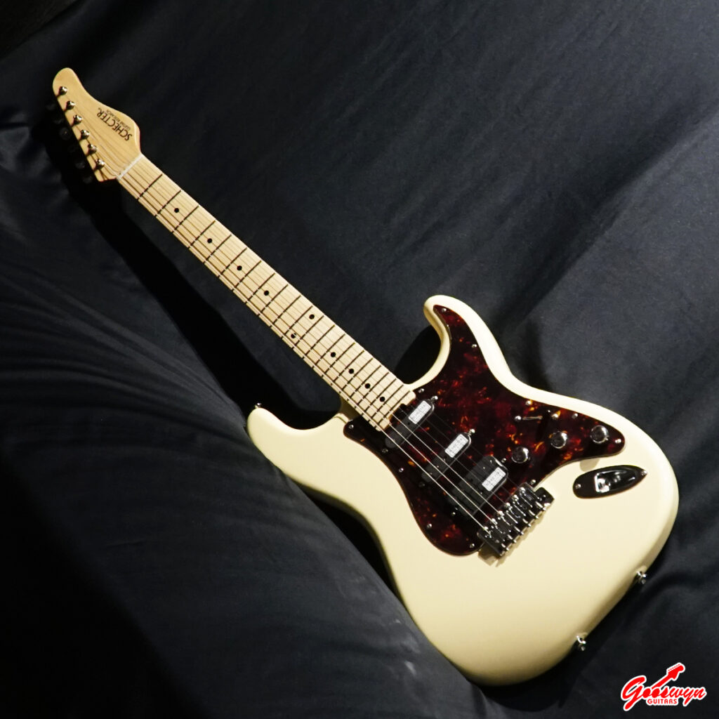 Schecter Japan PS-S-ST-4-AL/GI/OW/M Olympic White – Gooswyn Guitar