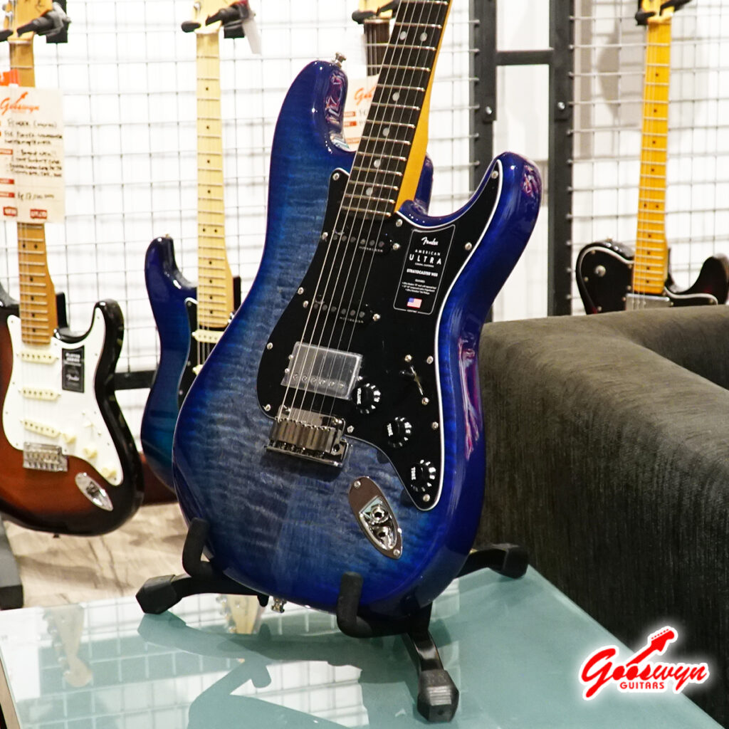 Fender American Ultra Stratocaster HSS Denim Burst – Gooswyn Guitar