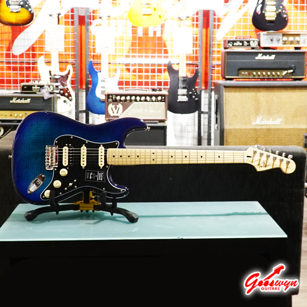 Fender Player Stratocaster HSS Plus Top Blue Burst – Gooswyn Guitar