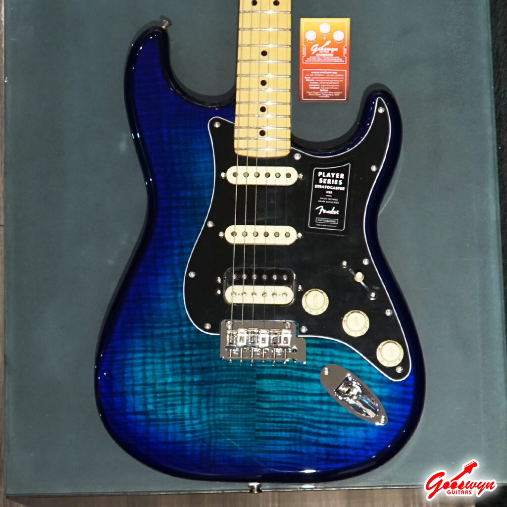 Fender Player Stratocaster HSS Plus Top Blue Burst – Gooswyn Guitar