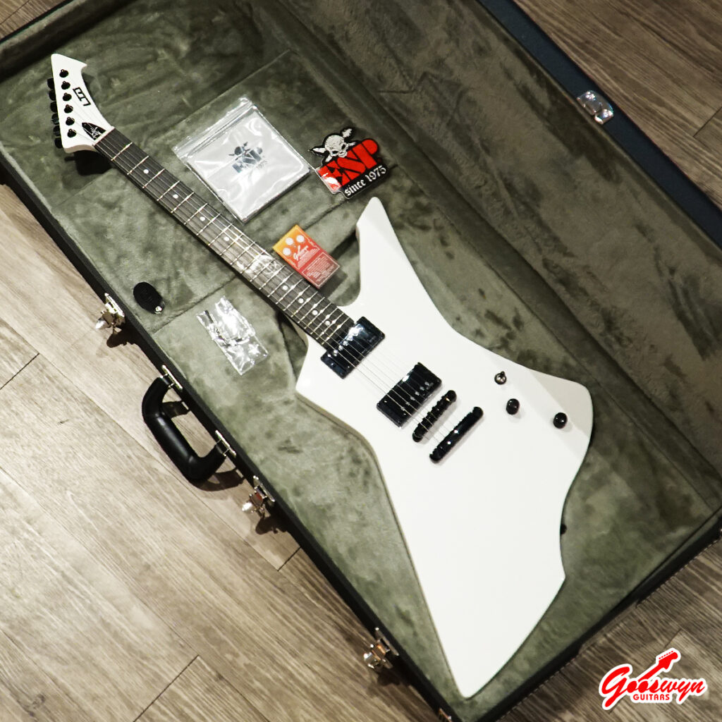 ESP LTD James Hetfield Signature Snakebyte Snow White – Gooswyn Guitar