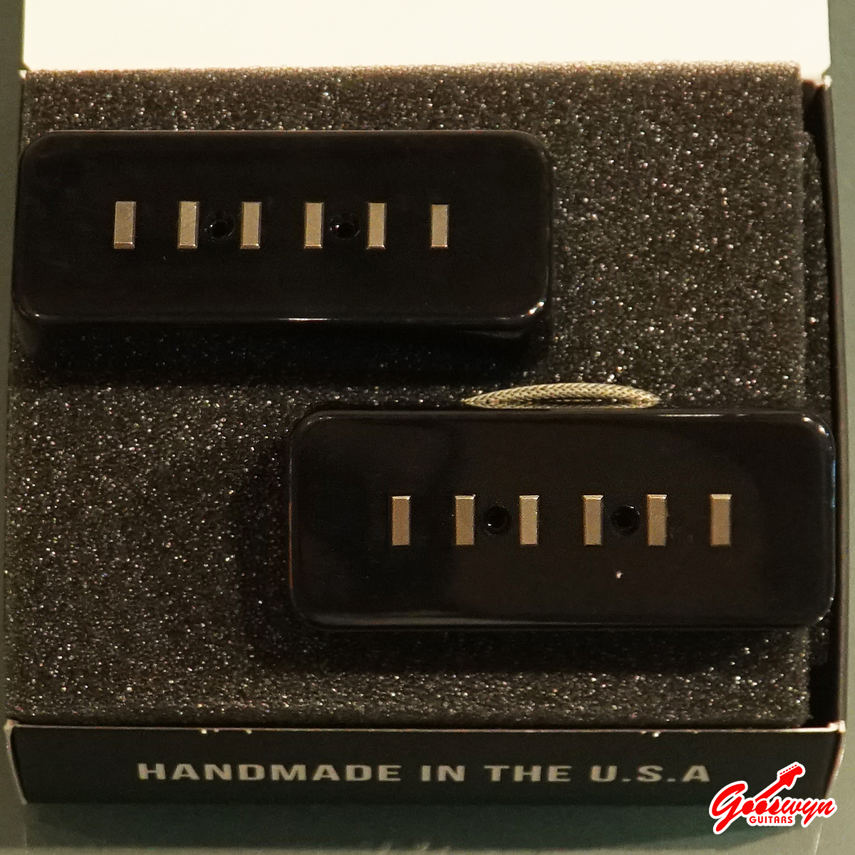 Lollar Pickups P-90 Staple Set Neck & Bridge – Black Cover – Gooswyn Guitar