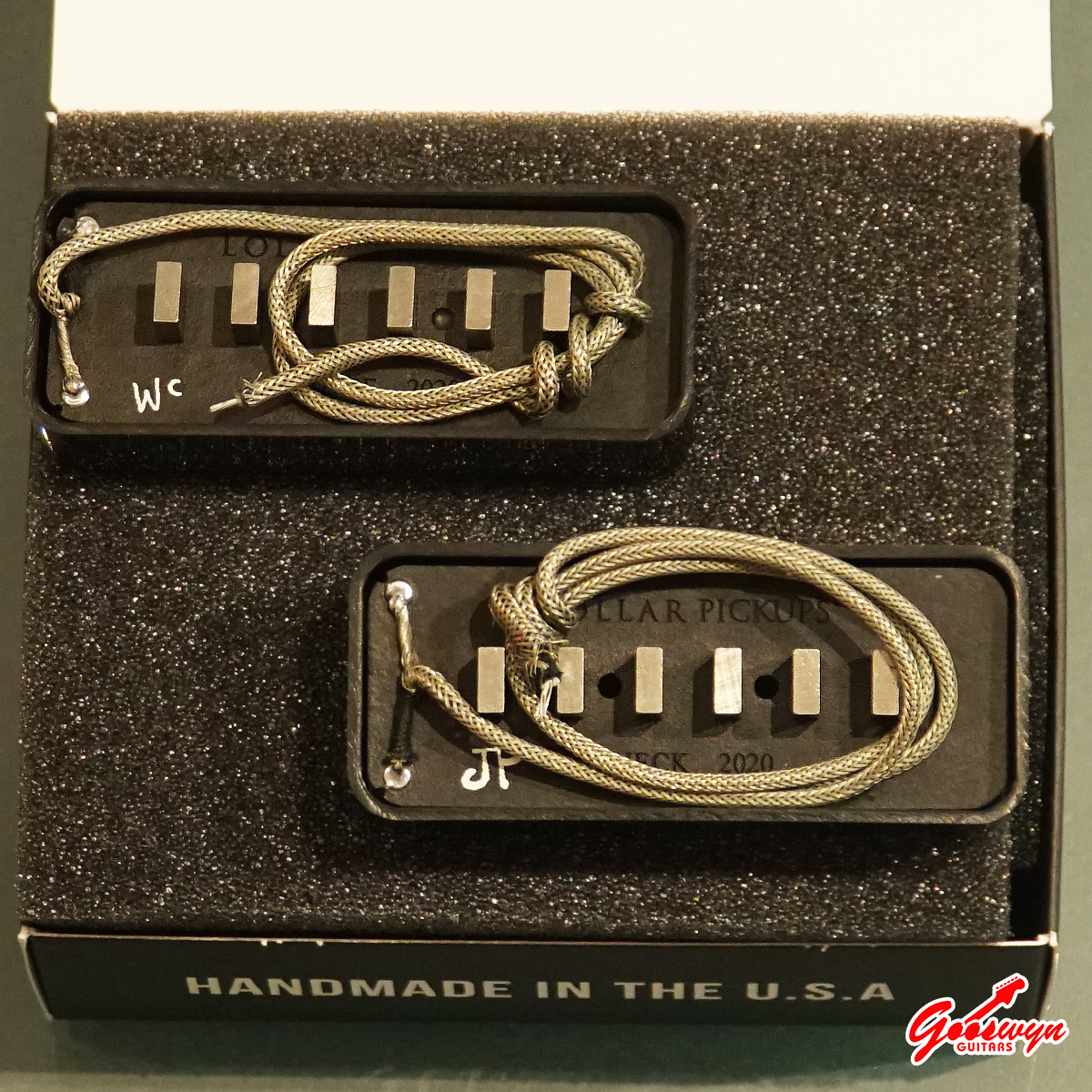 Lollar Pickups P-90 Staple Set Neck & Bridge – Black Cover – Gooswyn Guitar